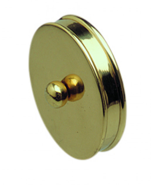 2 Brass Effect Short End Cap | Richard Burbidge